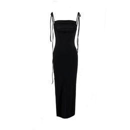 Yesfashion Kleid Damen Gr&ouml;&szlig;e 40 schwarz Sommerkleid