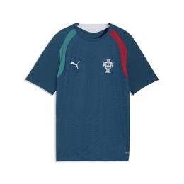 Puma Performance Shirt 'Portugal' boy size 128 Cyan blue / Green / Red
