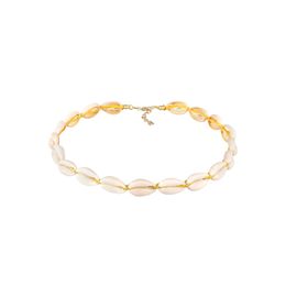 Elli Kette Damen Gr&ouml;&szlig;e 32 gold / naturwei&szlig;