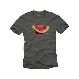 Makaya Shirt 'Watermelon' Herren Gr&ouml;&szlig;e 5XL grau