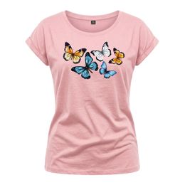 Makaya Shirt 'Butterfly' Damen Gr&ouml;&szlig;e XXXL pink