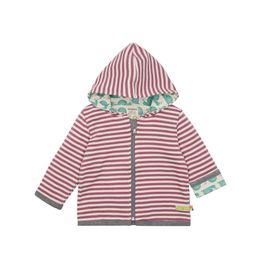 loud + proud Zip-Up Hoodie 'Wendejacke mit Kapuze' girl size 110/116 Berry
