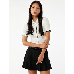KOTON Strickjacke Damen Gr&ouml;&szlig;e M ecru / schwarz