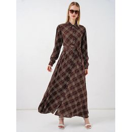 Bigdart Midi Kleid Damen Gr&ouml;&szlig;e 44 beige / mokka Sommerkleid