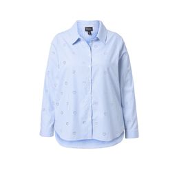 Ulla Popken Bluse Damen Gr&ouml;&szlig;e L/XL himmelblau / wei&szlig;