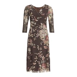 Swing Kleid Damen Gr&ouml;&szlig;e 36 hellbeige / schoko / khaki / altrosa