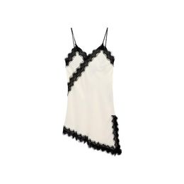 KOTON Kleid Damen Gr&ouml;&szlig;e 34 schwarz / wei&szlig; Sommerkleid