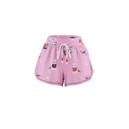 PJ Salvage Pyjamashorts 'Rescues My Favorite Breed' Damen Gr&ouml;&szlig;e L mischfarben / altrosa Sommerkleid