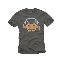 Makaya Shirt 'Sound Invader' Herren Gr&ouml;&szlig;e L grau