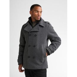 PETROL INDUSTRIES Wollmix-Peacoat millstation in Grau | Gr.: XXL