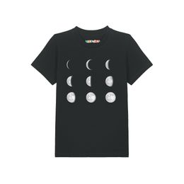 Watabout.kids T-Shirt 'Moonphases' Jungen Gr&ouml;&szlig;e 116 grau / schwarz