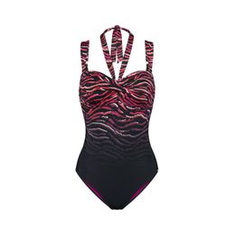 Triumph Badeanzug ' Red Label Summer Wild ' Damen Gr&ouml;&szlig;e XL dunkelbraun / pink / schwarz