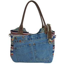 Sunsa Handtasche 'Sunsa' Damen Gr&ouml;&szlig;e One Size blue denim