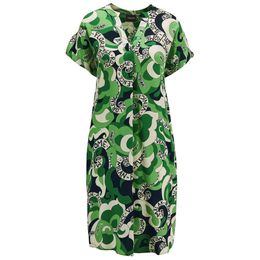 Madeleine Mode Madeleine Kleid Damen Gr&ouml;&szlig;e 34 ecru / marine / gr&uuml;n Sommerkleid