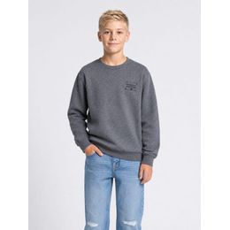 PETROL INDUSTRIES Meliertes Sweatshirt mit Rundhals Forgerun in Schwarz | Gr.: 116