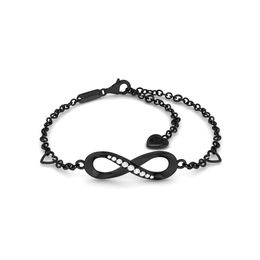 Serasar Armband 'Infinity' Damen Gr&ouml;&szlig;e 23 cm schwarz