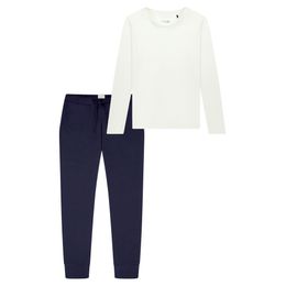 Schiesser Pyjama 'Mix & Relax' Damen Gr&ouml;&szlig;e XL blaumeliert Sommerkleid
