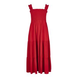 Apricot Smock Tiered Midi Dress ' ' Damen Gr&ouml;&szlig;e 36 rot Sommerkleid