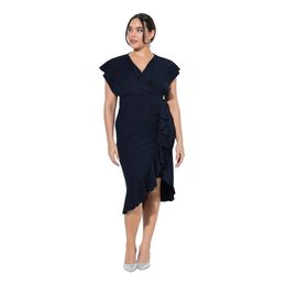Ulla Popken Midikleid in marine | Gr.: 52 - Normalgr&ouml;&szlig;e