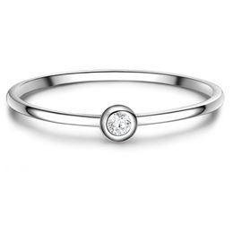 Glanzst&uuml;cke M&uuml;nchen Glanzst&uuml;cke M&uuml;nchen Ring female size 58 Silver / Transparent