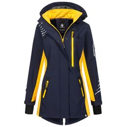 Rock Creek Outdoor Jacket female size XXL Navy / Yellow