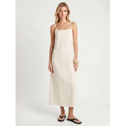 Happiness İstanbul Kleid 'Midi' Damen Gr&ouml;&szlig;e 40 creme Sommerkleid