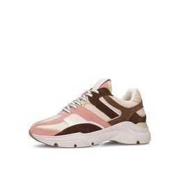 Manfield Sneaker Damen Gr&ouml;&szlig;e 36 beige / braun / ros&eacute; Sommerschuhe