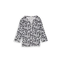 Tom Tailor Shirt female size XXXL Night blue / Off white
