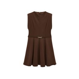 KOTON Kleid Damen Gr&ouml;&szlig;e 36 dunkelbraun Sommerkleid