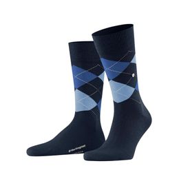 Burlington Socks 'Edinburgh' male size 46/50 Navy / Light blue / Dark blue / White