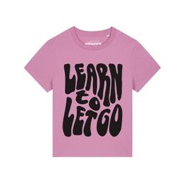Watapparel T-Shirt 'Learn to let go' Damen Gr&ouml;&szlig;e XXL rosa / schwarz