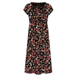 Apricot Kleid Damen Gr&ouml;&szlig;e 44 mischfarben / schwarz Sommerkleid