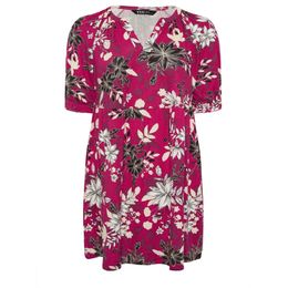 Stil Diva Kleid Damen Gr&ouml;&szlig;e 50/52 pink Sommerkleid
