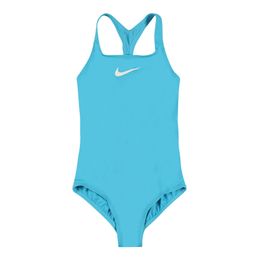 Nike Swim Sportbadeanzug M&auml;dchen Gr&ouml;&szlig;e 128/138 t&uuml;rkis / wei&szlig;
