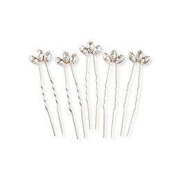 Annis Wiesbaden Est. 2021 Haarschmuck 'Haarnadeln Strass Haarnadeln Set (5 St&uuml;ck) &ndash; Elegante Haarpins mit Kristallen, gold oder silber' Damen Gr&ouml;&szlig;e 