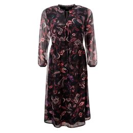 Aniston Kleid Damen Gr&ouml;&szlig;e 46 brombeer / dunkelrot / schwarz / offwhite Sommerkleid