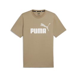 Puma Funktionsshirt 'Ess+' Herren Gr&ouml;&szlig;e M dunkelbeige / wei&szlig;