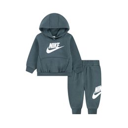 Nike Sportswear Sweatsuit 'CLUB FLEECE' girl size 122 Petrol / White