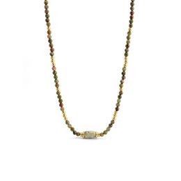 Nemomatheo Necklace 'Hidden Valley &ndash; Handgefertigte Kette mit Fokusstein' female size Onesize Gold