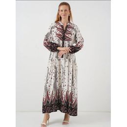 Bigdart Kleid Damen Gr&ouml;&szlig;e 40 creme / rot / schwarz / wei&szlig; Sommerkleid