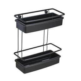 Wenko Regal Herren Gr&ouml;&szlig;e B: 30cm x H: 35cm x T: 14cm schwarz