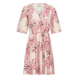 Fransa Kleid 'DARA' Damen Gr&ouml;&szlig;e 40 beige / pink Sommerkleid