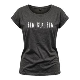 Makaya Shirt 'Bla Bla Bla' Damen Gr&ouml;&szlig;e 5XL grau