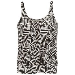 Lascana Tankinitop Damen Gr&ouml;&szlig;e L creme / schwarz