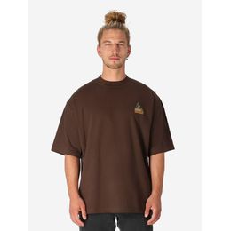 Spitzbub T-Shirt Herren Gr&ouml;&szlig;e S beige / braun / gr&uuml;n