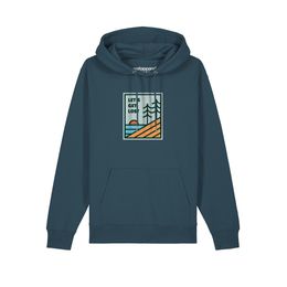 Watapparel Sweatshirt 'Let's Get Lost' Herren Gr&ouml;&szlig;e M petrol / mischfarben
