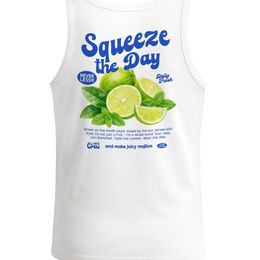 Neverless Shirt 'Squeeze the Day' Herren Gr&ouml;&szlig;e L wei&szlig;