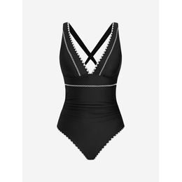 Cupshe Badeanzug 'DAA12E5D029RR' Damen Gr&ouml;&szlig;e XXL schwarz