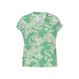 JEONA Bluse 'Fashion Look' Damen Gr&ouml;&szlig;e M ecru / gr&uuml;n