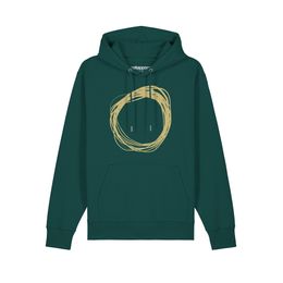 Watapparel Sweatshirt ' Kreis ' Herren Gr&ouml;&szlig;e XL gelb / petrol